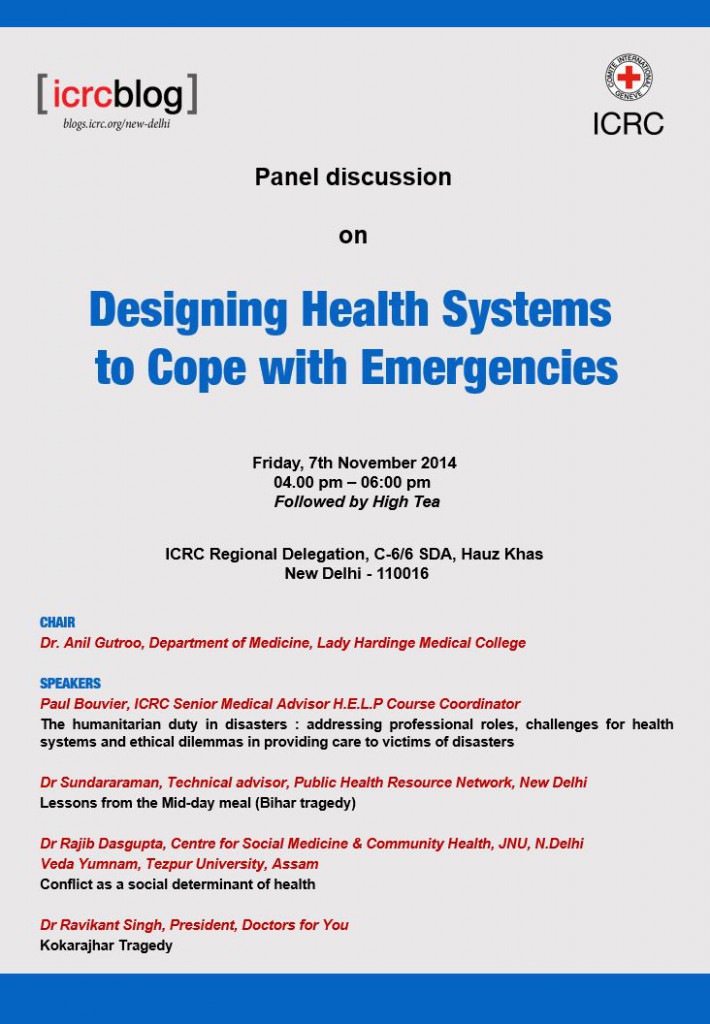 ICRC announces panel discussion on ‘Designing health systems to cope ...
