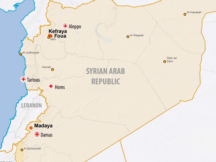 syria-marianne - now-map-madaya-kefraya-foua - The ICRC in New Delhi ...